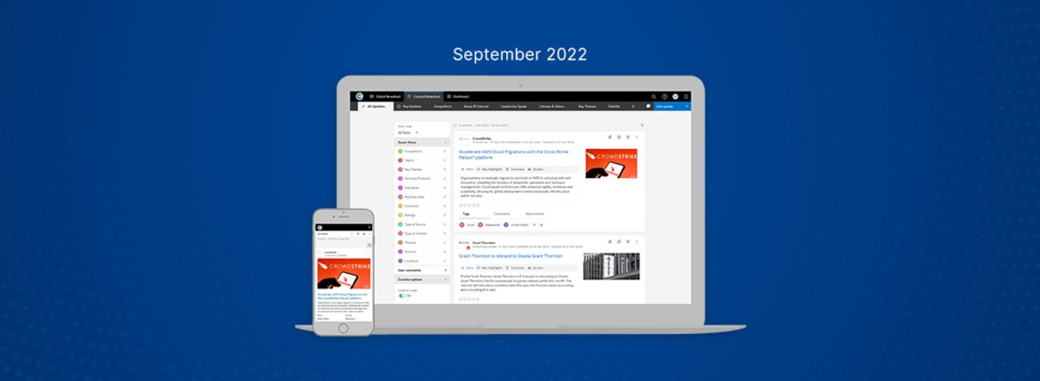 Contify's Market Intelligence Platform Update - September 2022