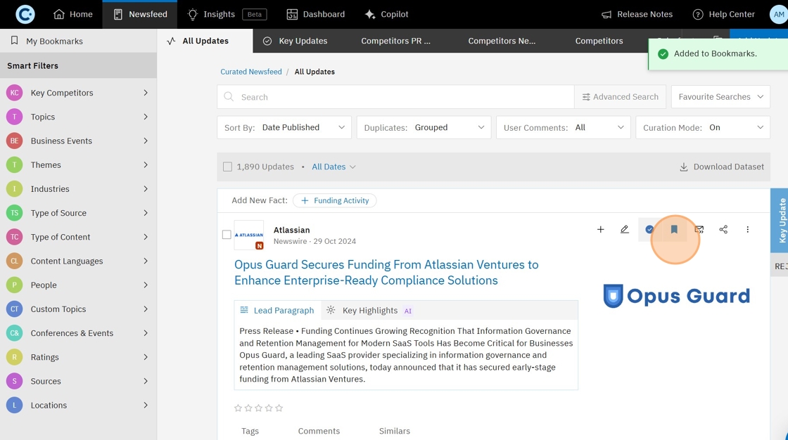 Contify October 2024 Update: Home Tab, Bookmarks & Copilot